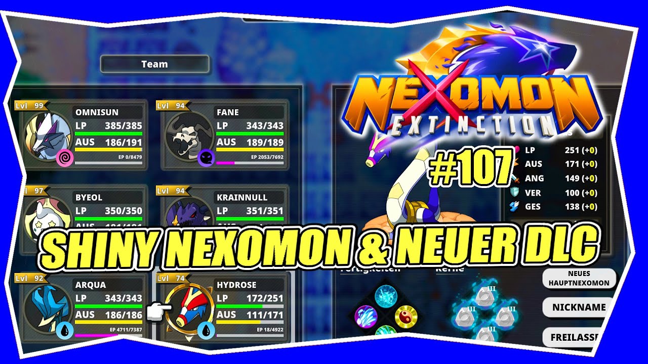 NEXOMON EXTINCTION #107 SHINY COSMIC NEXOMON & NEUER DLC ★ Deutsch ...