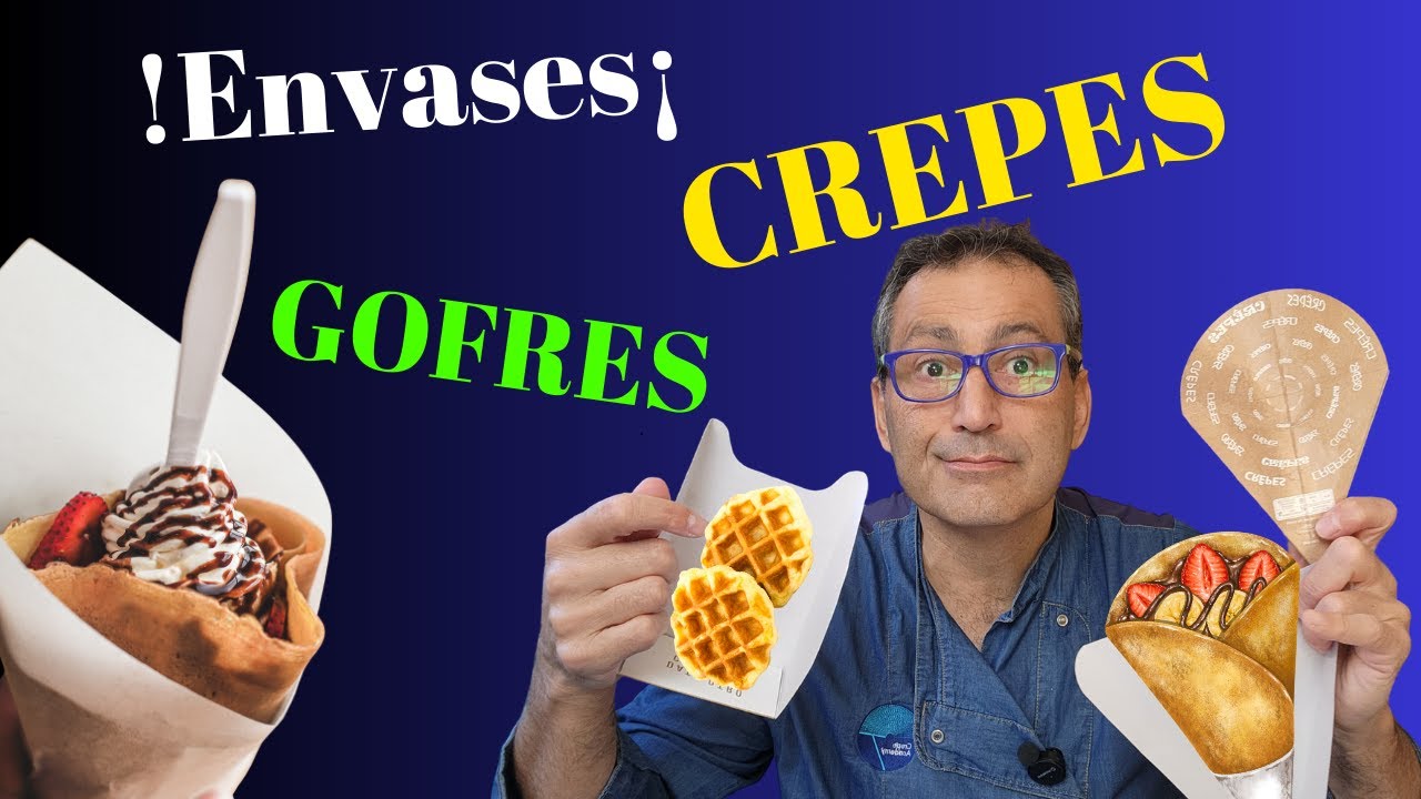 ENVASES para CREPES y GOFFRES para llevar | Crepe Academy - YouTube