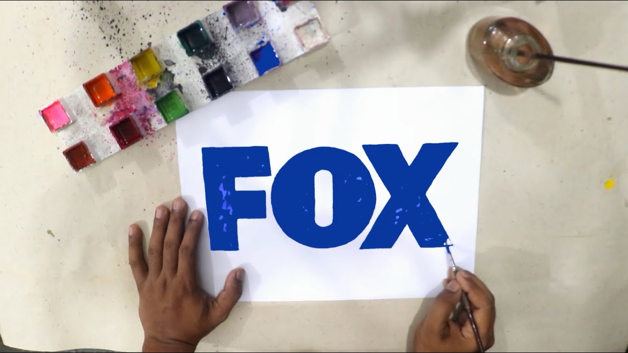 How to draw the FOX logo - YouTube