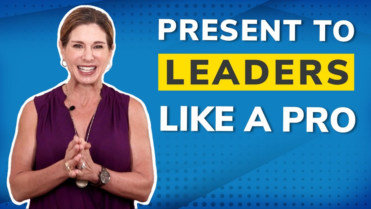 How To Prepare For a Presentation To Senior Leadership - YouTube