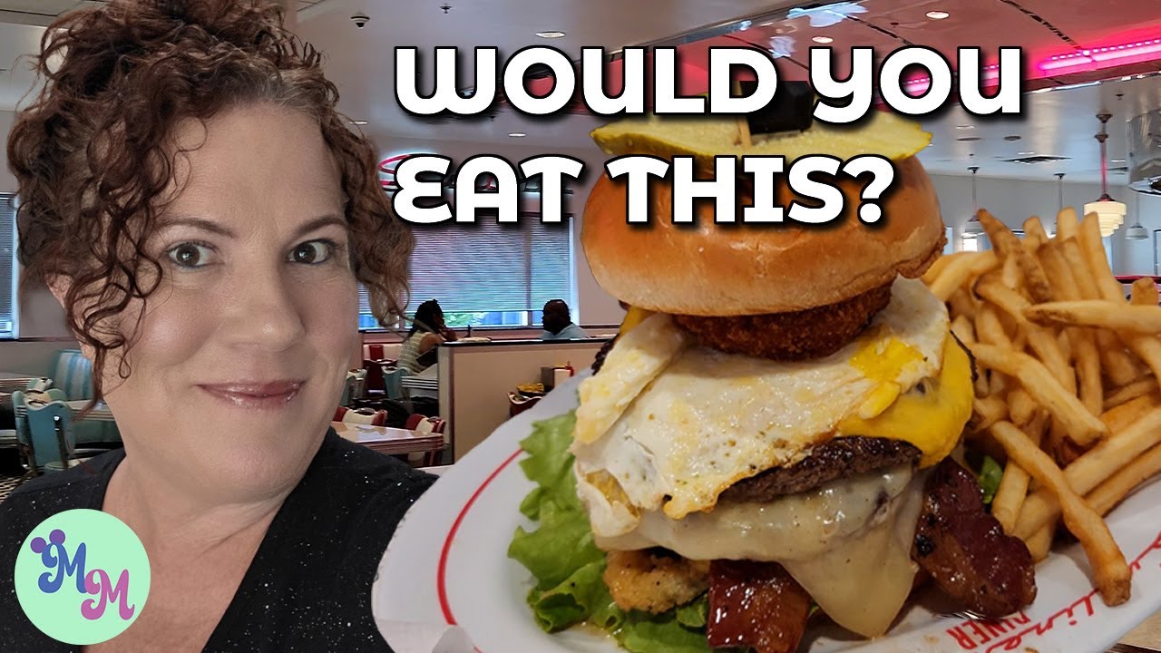 Retro 50s Diner Experience 🍔 The Jukebox Burger Challenge at Sunliner ...
