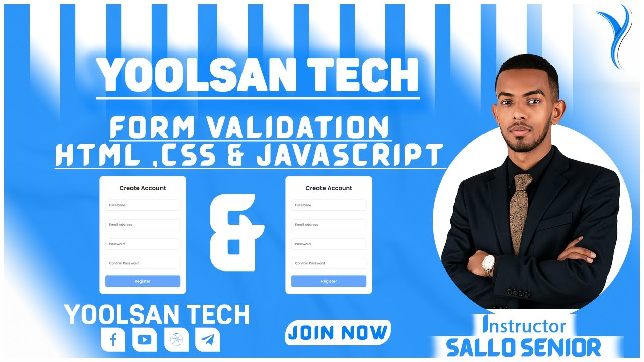 02 FORM VALIDATION CSS PART - YouTube