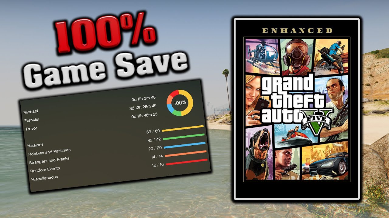 How to install 100% Game Save in GTA 5 Enhanced - 100% Completion Guide ...