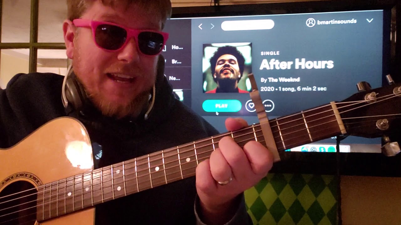 How To Play After Hours The Weeknd // guitar lesson beginner tutorial ...