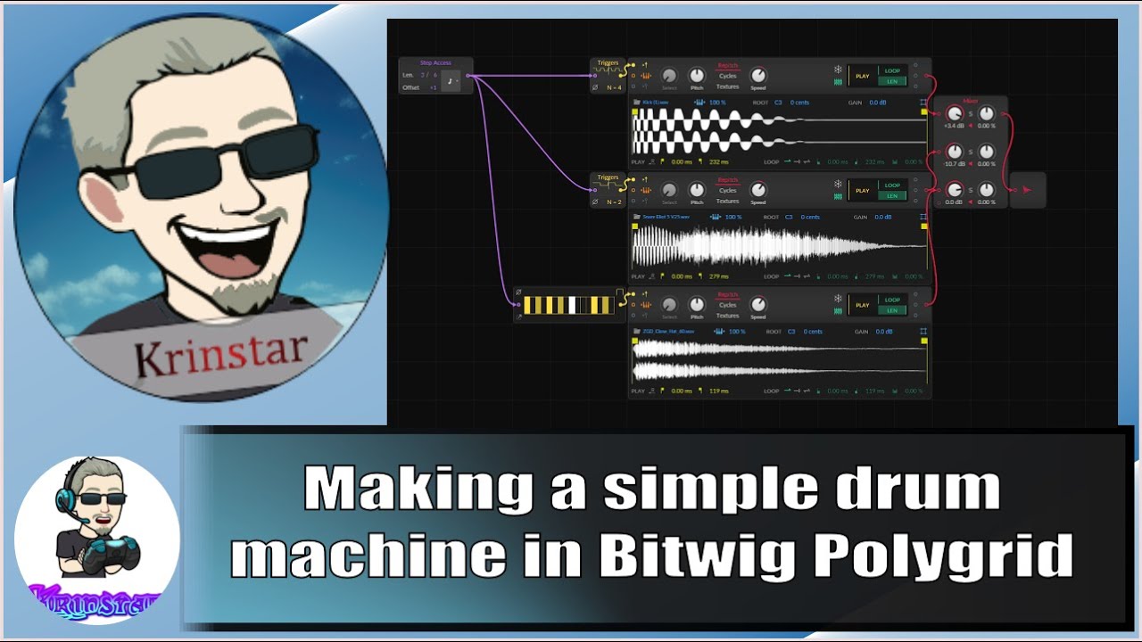 Simple Drum Machine in Bitwig! - YouTube