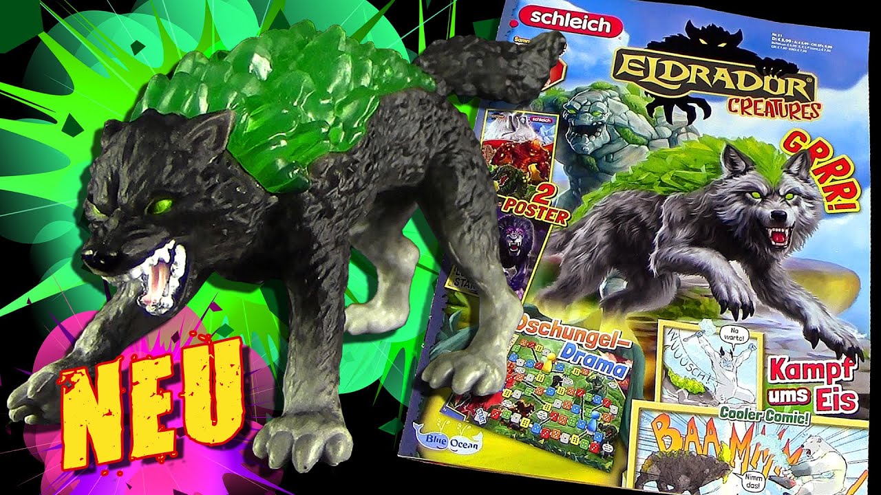 Schleich ® Eldrador ® Creatures Magazin 21 mit Granitwolf + Monster ...