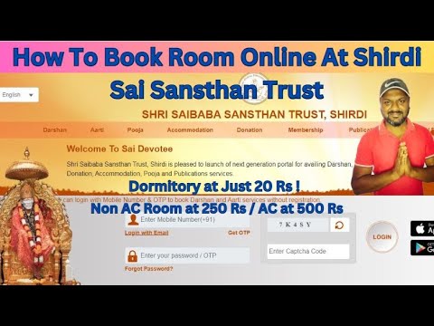 How To Book Room At Shirdi Saibaba Sansthan Trust | Dormitory Just 20 ...