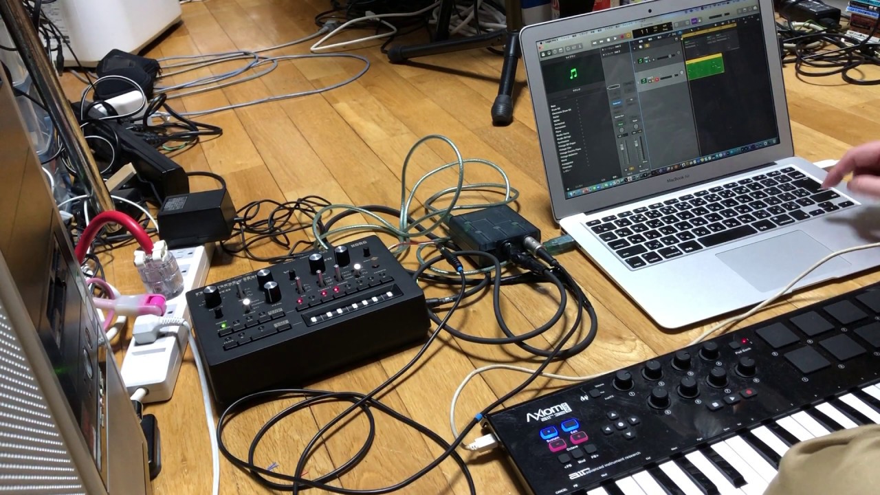 monotribeのmidi改造してmidi in&outを接続してみた - YouTube