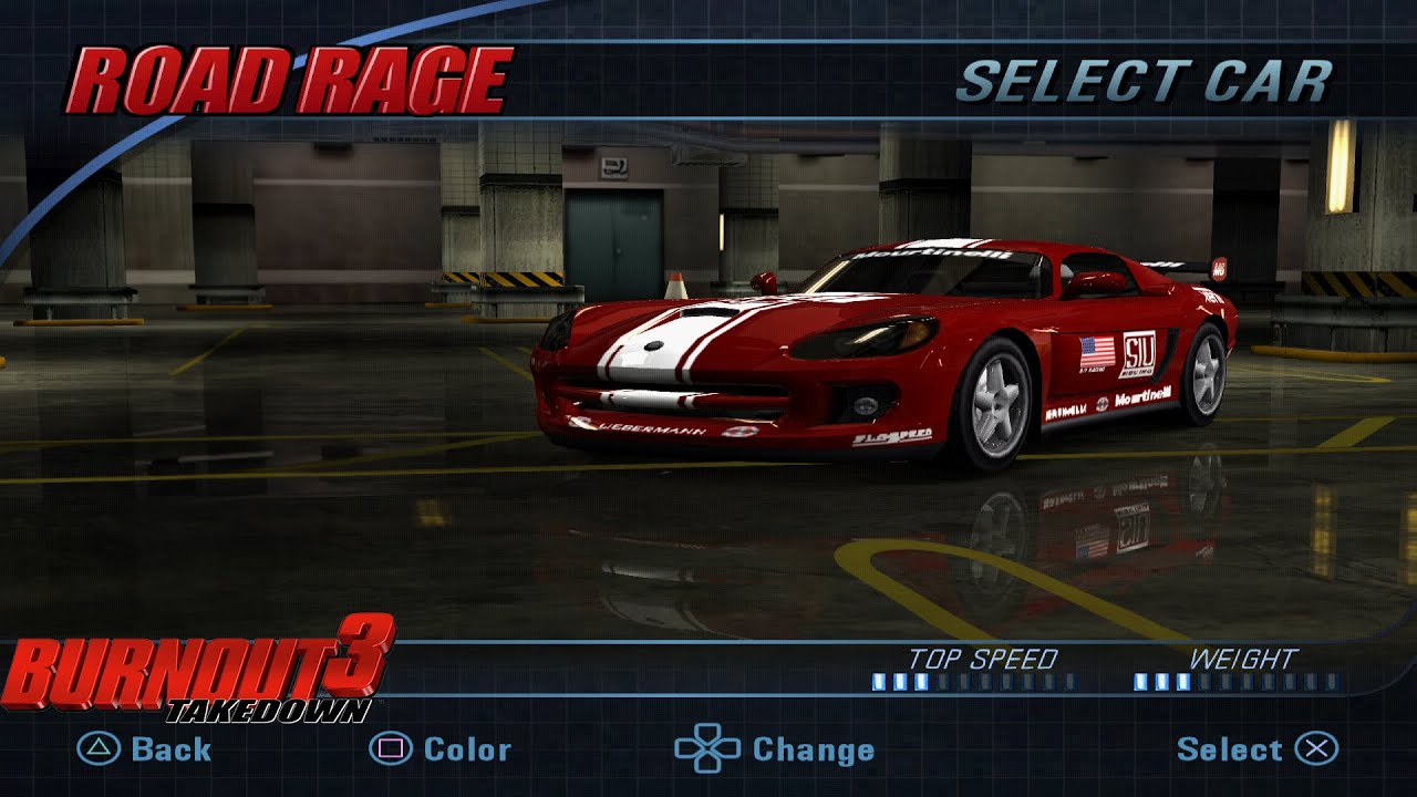 Viper GTS!? Unknown Car in Road Rage!! - Burnout 3 Takedown G29 ...