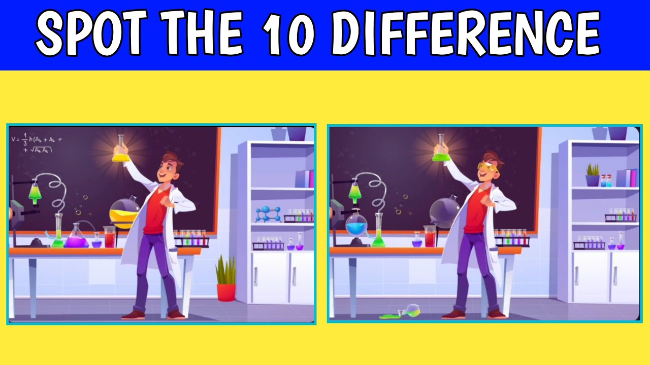 Spot the 10 difference | Differences between 2 pictures | Find the ...