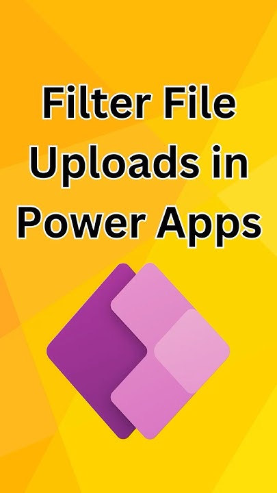 Filter File Uploads for Power Apps #canvasapps #powerapps #tutorial - YouTube