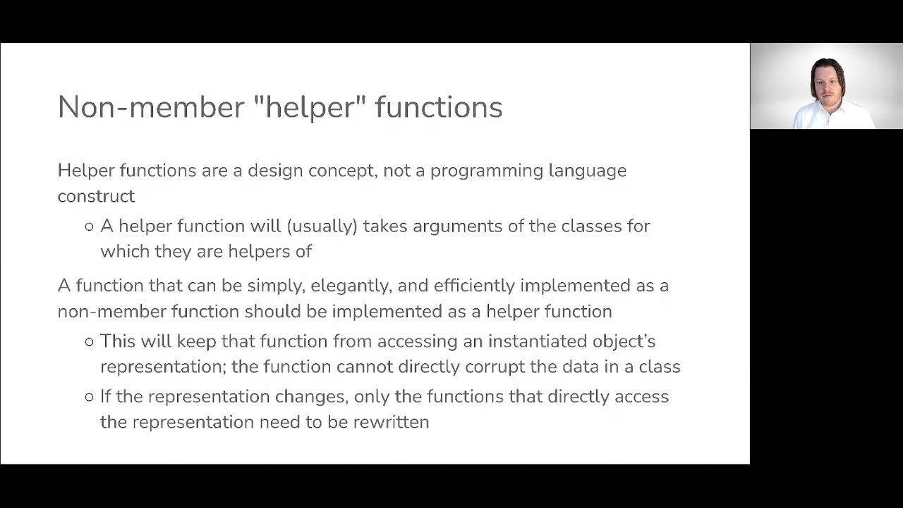 0216: Non-member "helper" functions - YouTube