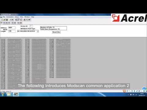 Acrel Electric | Common Function of Modscan Software——2 - YouTube