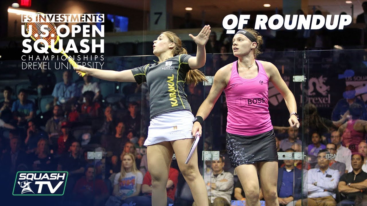 Squash: Women's Quarter Final Roundup Pt.2 - US Open 2018 - YouTube
