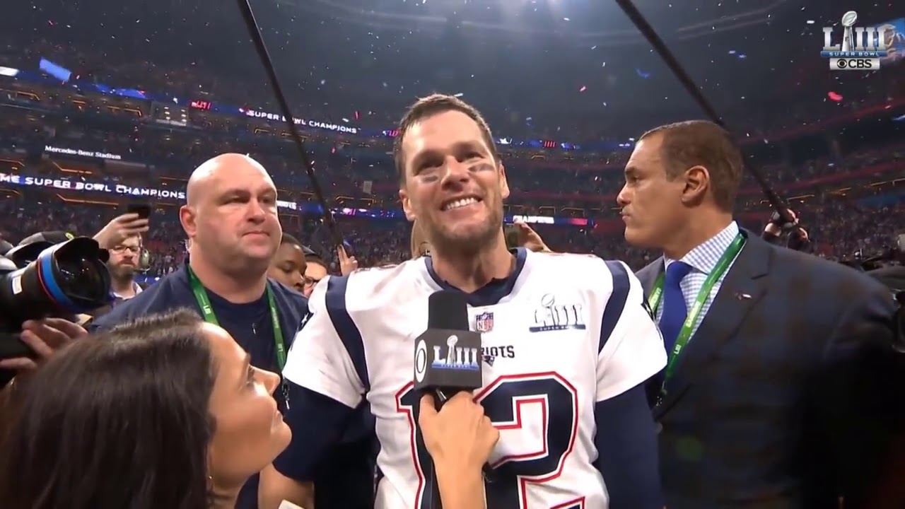 Tom Brady Super Bowl LIII Interview NFL - YouTube