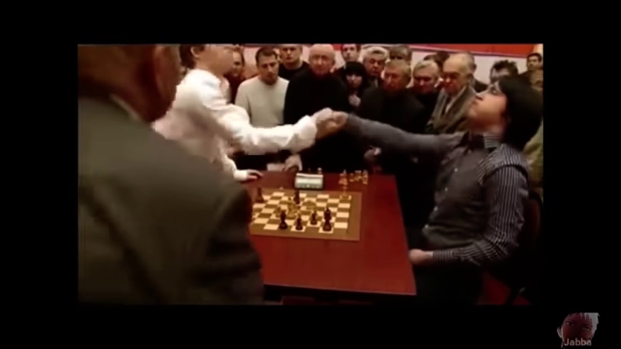The most aggressive handshake - YouTube