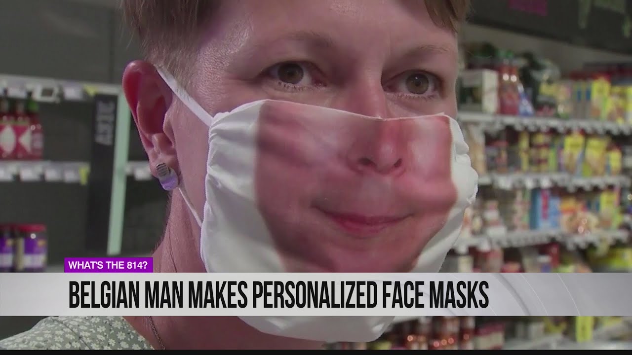 Belgian Man makes personalized face masks - YouTube