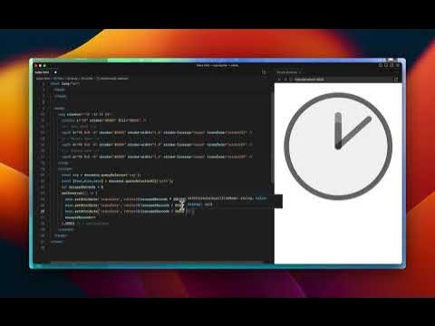 Making Raw SVG Analog Clock Interactive, to the milliseconds! Part 2 - YouTube