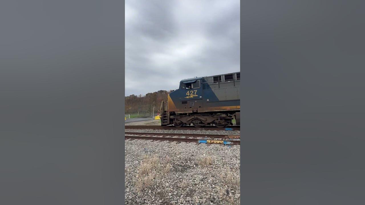 CSX YN2 duo loaded coal south on the NS Loveridge Secondary #csx #railway #railroad #railfan ...
