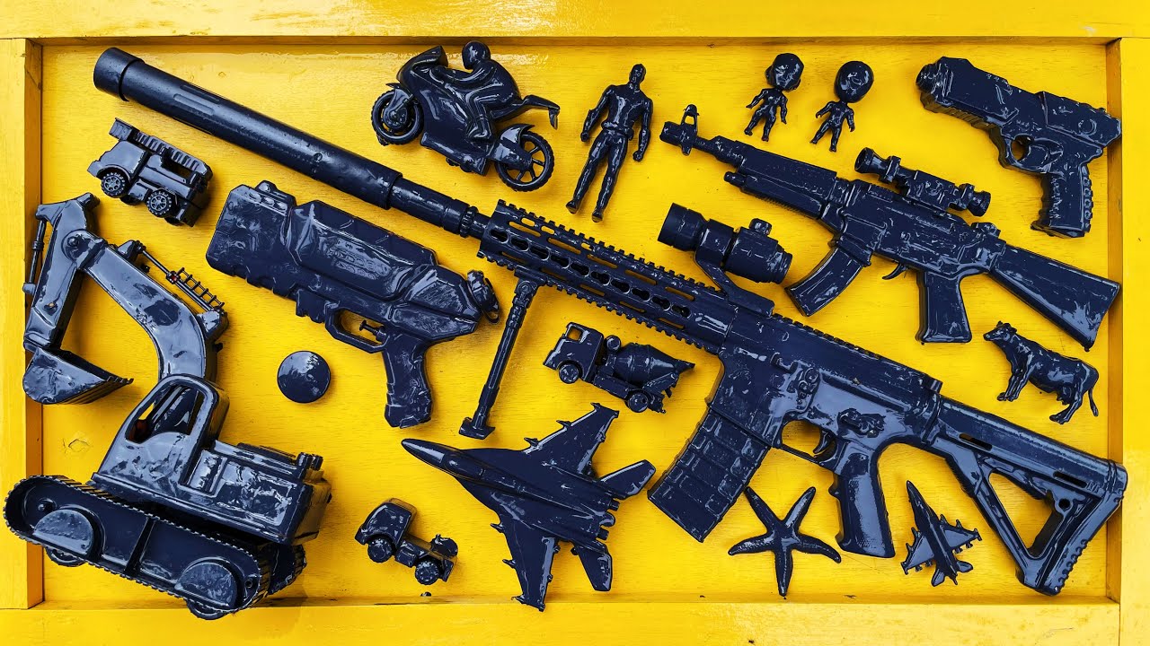 Membersihkan Nerf Ak47, Assault Rifle, Shortgun, Sniper Rifle, Glock ...