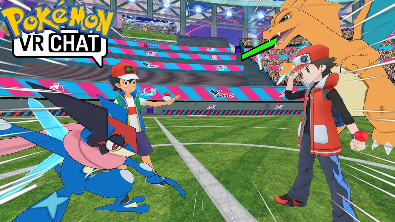 Competitive Pokemon Battling In VR! I VRChat (Funny Moments) - YouTube