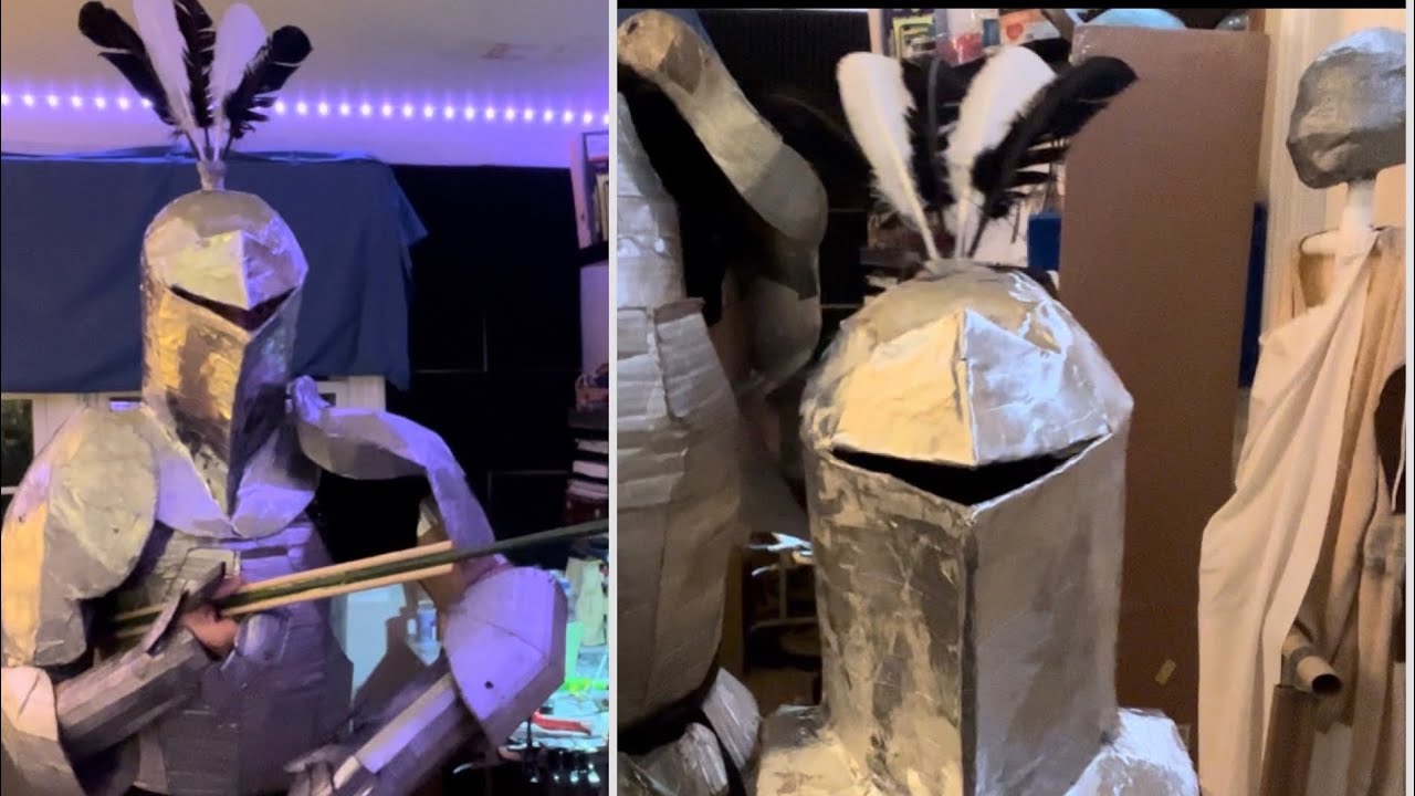 How to build a PROPER Cardboard Frogmouth Helm! - YouTube