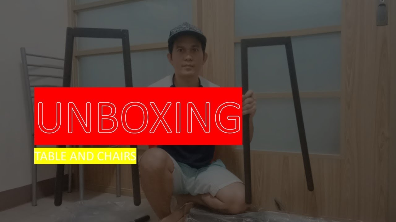 Unboxing - Table and chairs - Spacious dining table for 2. - YouTube