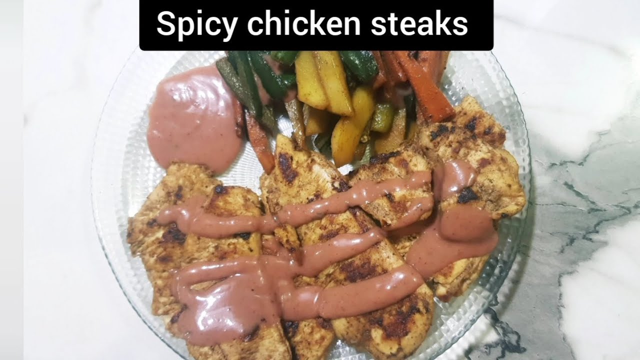 spicy chicken steaks | easy chicken steaks recipe | shahbano kitchen ...