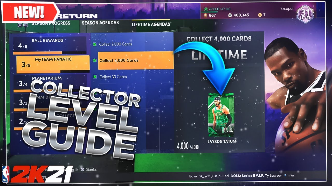 THE BEST AND FASTEST WAY TO MOVE UP YOUR COLLECTOR LEVEL IN 2K21 IF ...