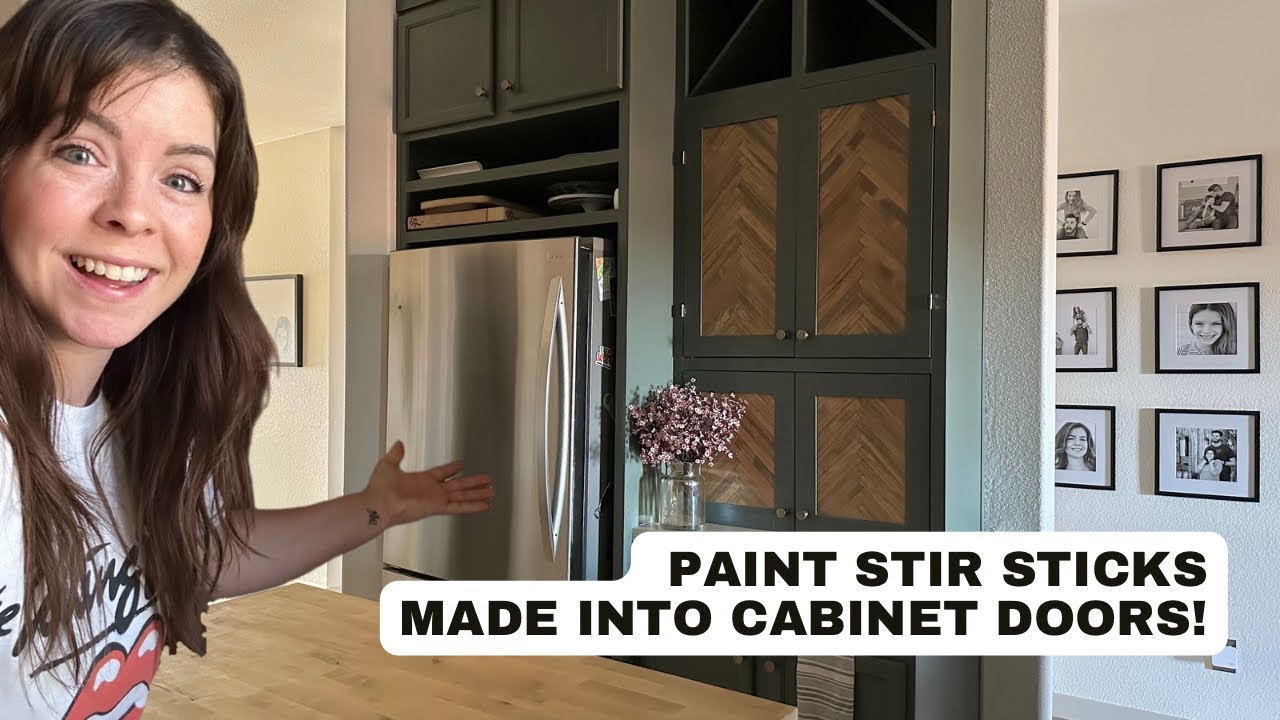 Paint Stir Sticks Made Into Cabinet Doors…WHAT?!?! - YouTube