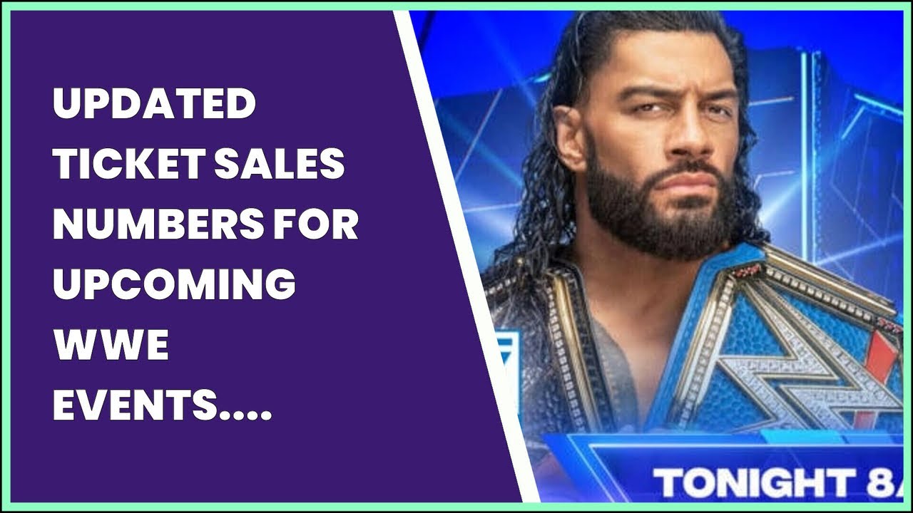 UPDATED TICKET SALES NUMBERS FOR UPCOMING WWE EVENTS. INCLUDING ...