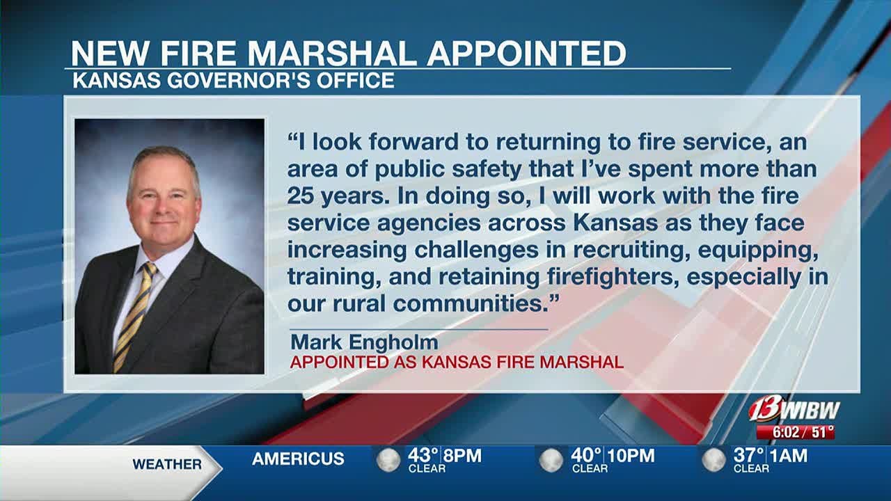 Gov. Kelly appoints new State Fire Marshal before current marshal’s ...