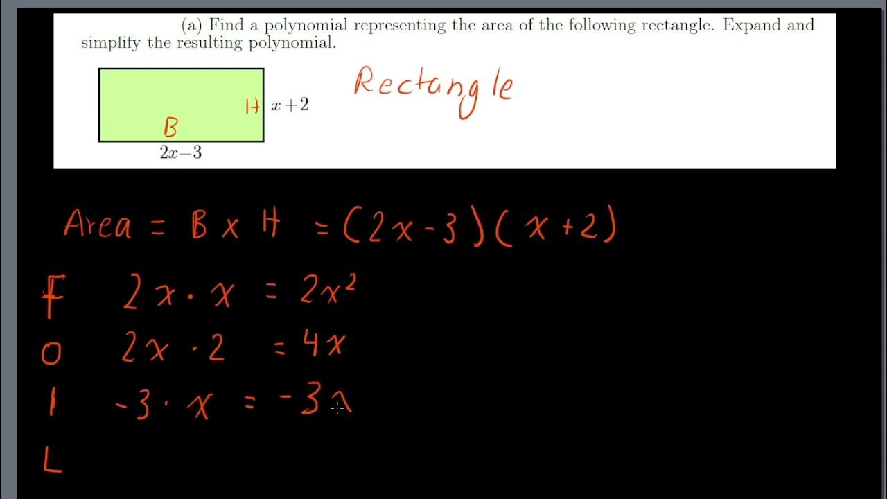 Passing Algebra 1 Exam - Expansion and Simplify Polynomials Pt5 - YouTube