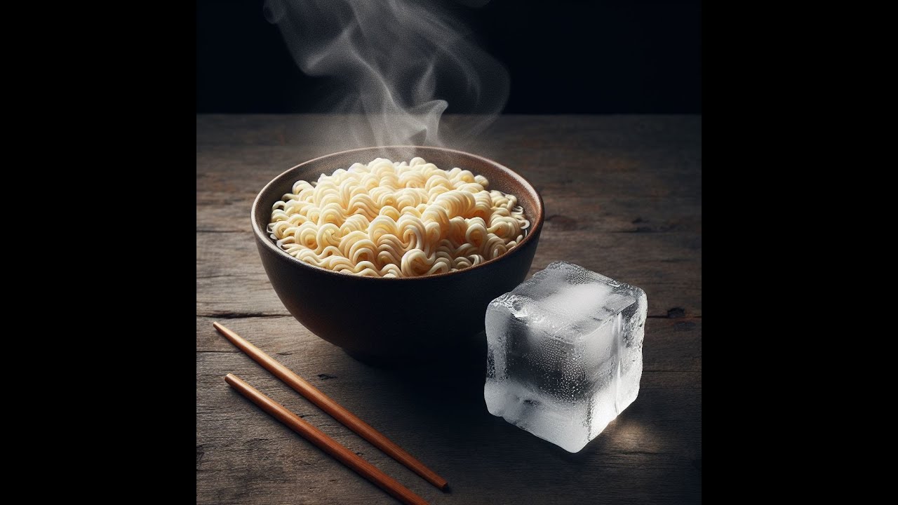 Best Korean Ramen Hack With Ice Cubes - YouTube
