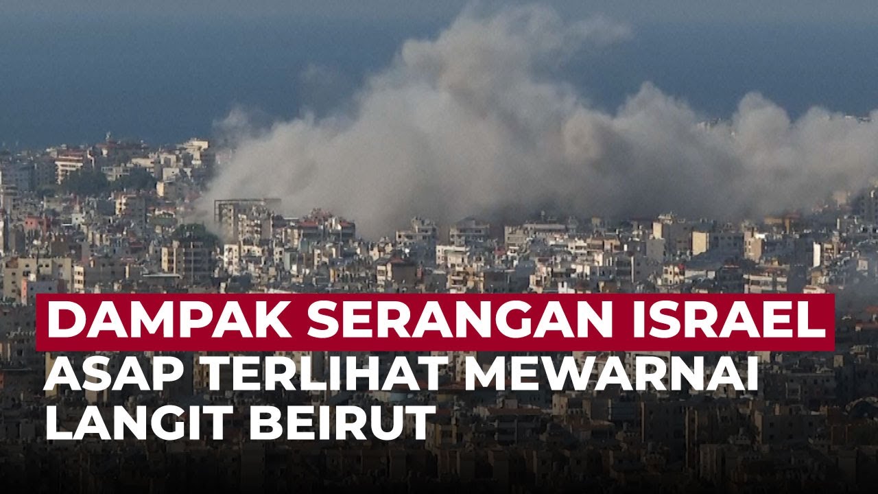 Ledakan dan Asap Mewarnai Langit Beirut Akibat Serangan Israel ...