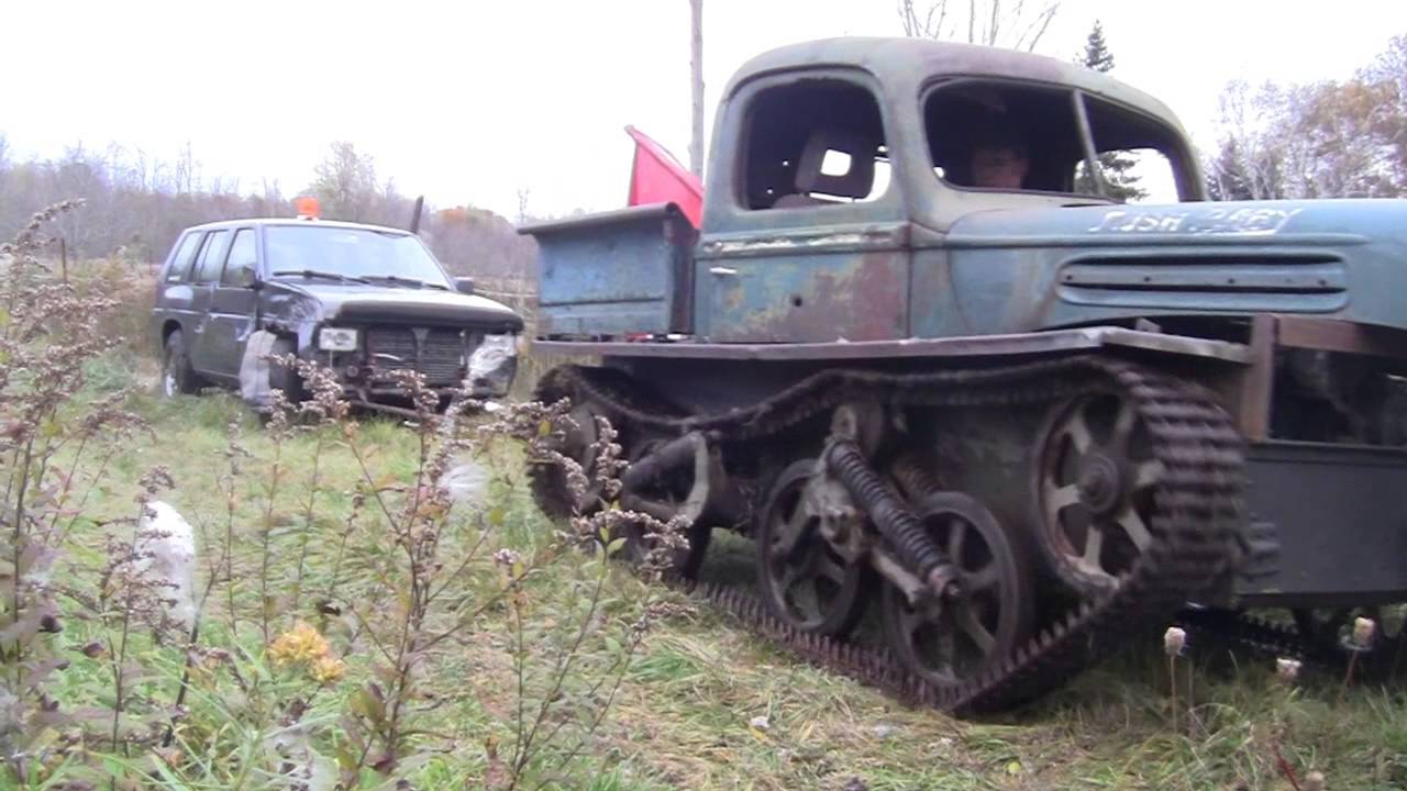 Ratrod tank cold start and drive - YouTube