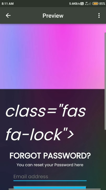 Make a Forgot password format by using HTML,CSS andJS#coding #viral # ...
