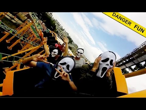 SCREAM & JIGSAW ON ROLLER COASTER! ÇIĞLIK & TESTERE TUZLA ROLLER COASTER