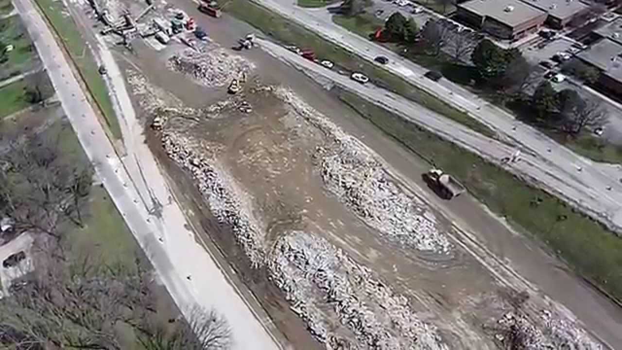 Aerial Footage of Summer 2014 I-96 Freeway Construction (Livonia, MI ...