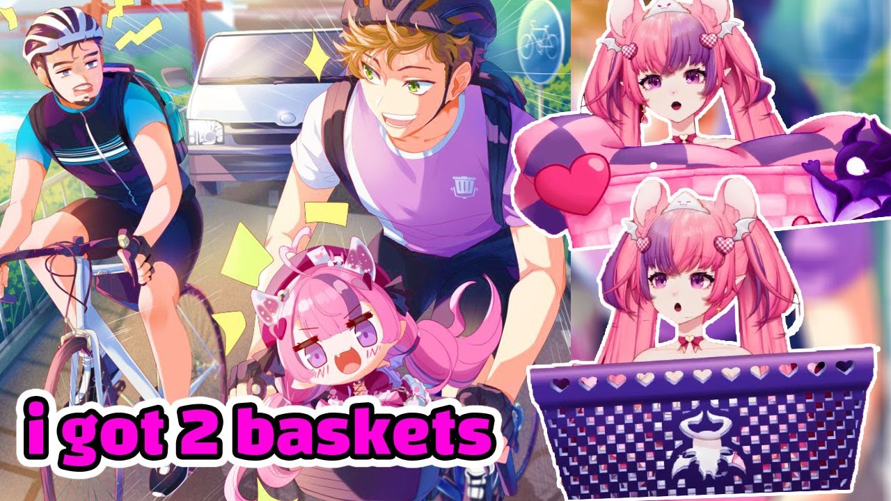 Ironmouse shows her new 2 baskets for CDawgVA Cyclethon - YouTube