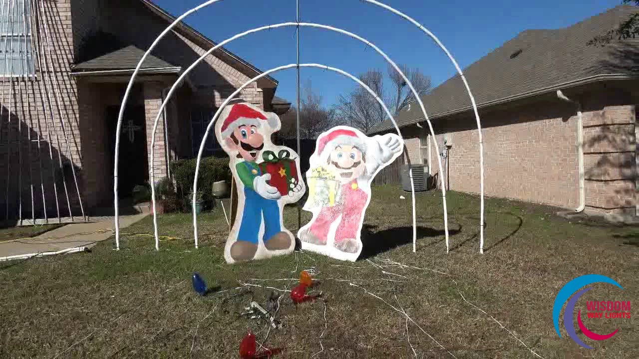 2018 Christmas Props Setup - YouTube