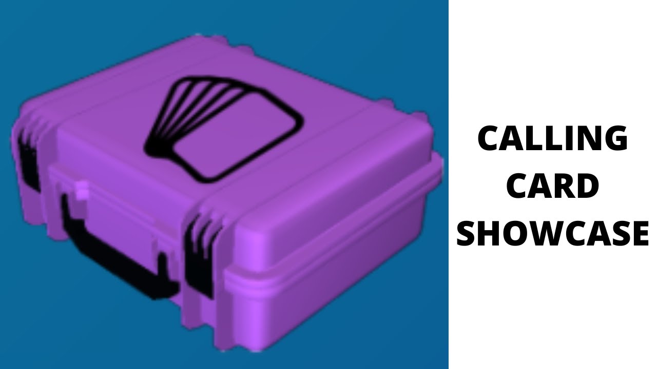 Calling card showcase in arsenal roblox - YouTube