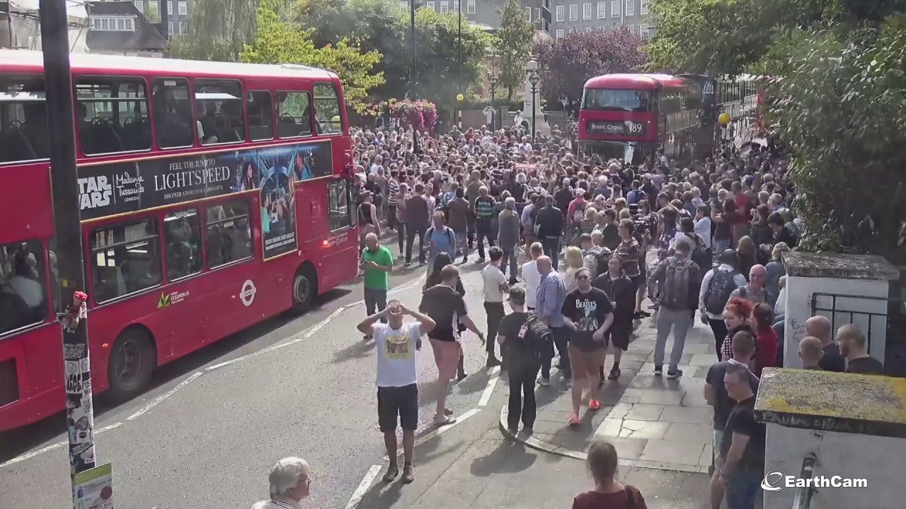 EarthCam Captures Abbey Road 50th Anniversary: John Lennon's Car, Crowd ...