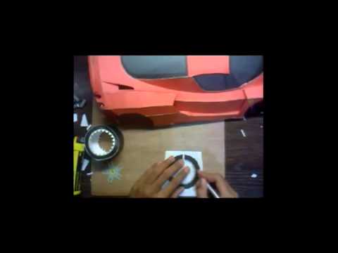 ferrari enzo papercraft - YouTube