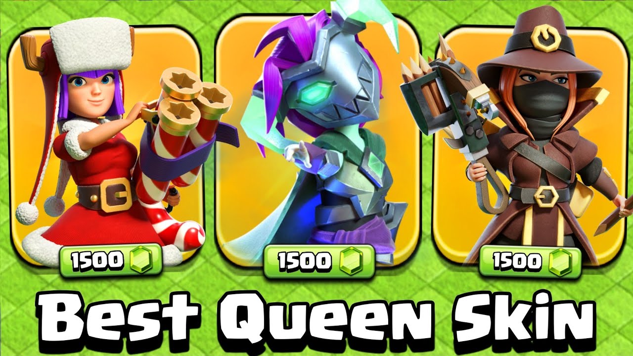 Which is Best Archer Queen Skin To Purchase With Gems in Clash of Clans ...