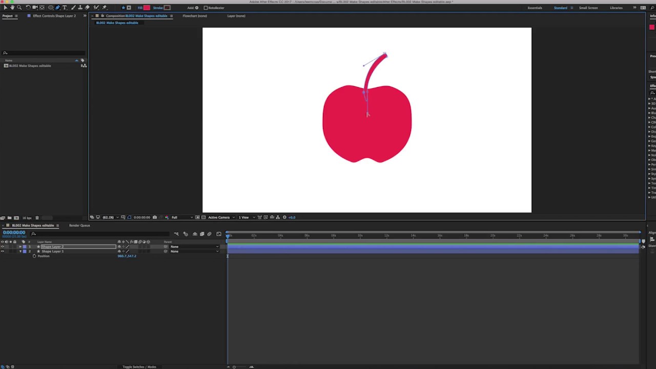 Edit A Shape Layer In After Effects YouTube Edit A Shape Layer In After Effects YouTube