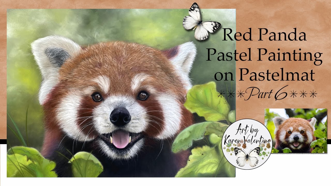 Finishing the Red Panda Pastel Painting - YouTube