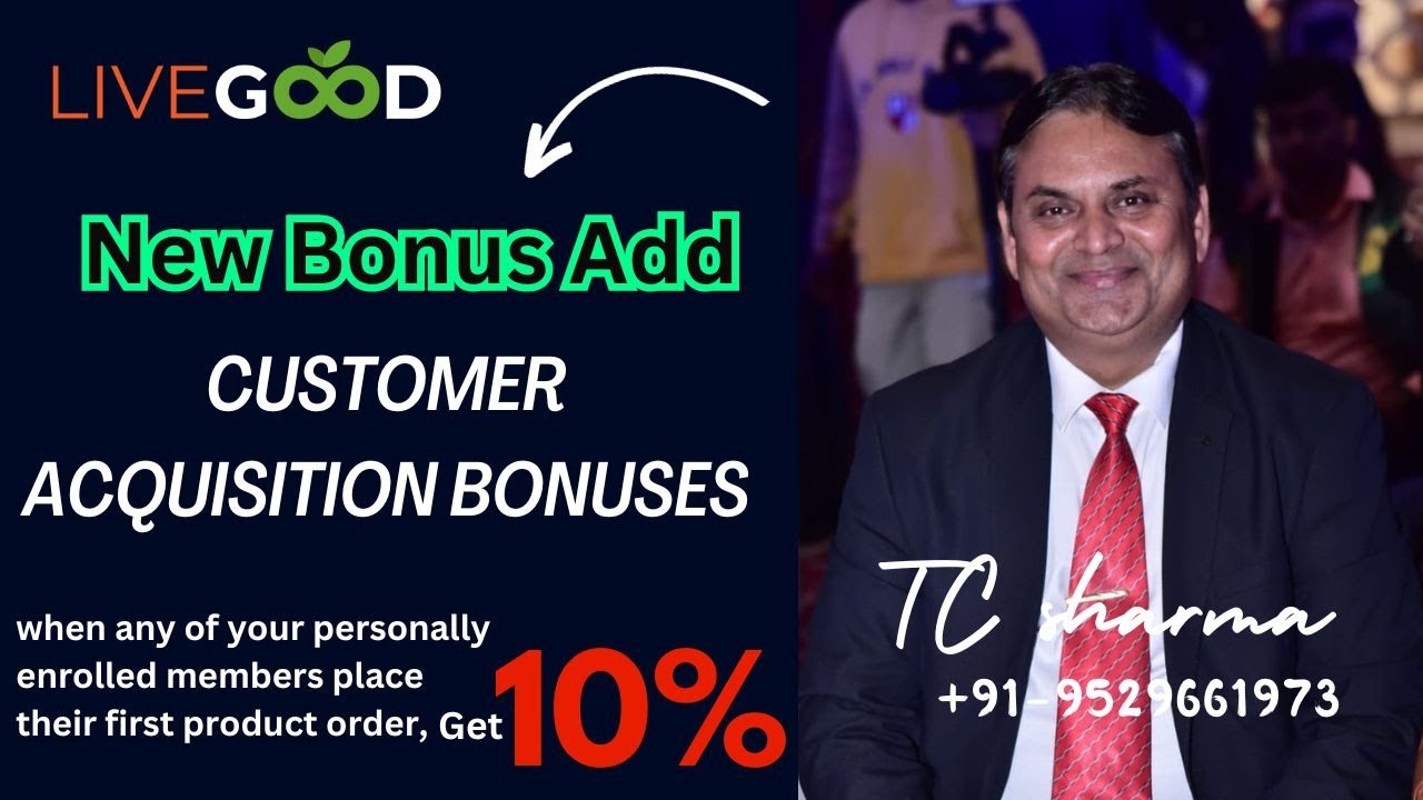 Livegood - New Bonus Add || CUSTOMER ACQUISITION BONUSES || #livegood ...