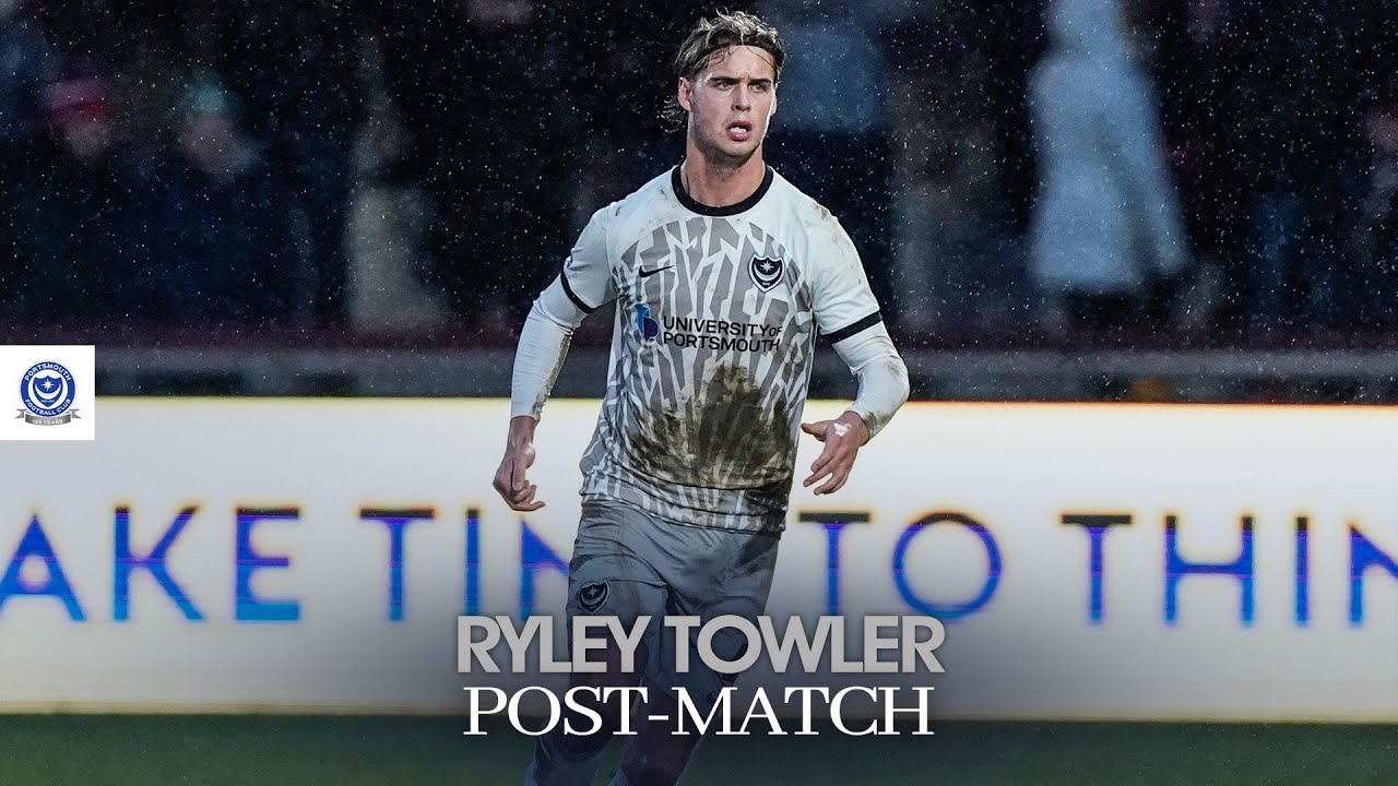 Ryley Towler post-match | Fleetwood Town 0-1 Pompey - YouTube