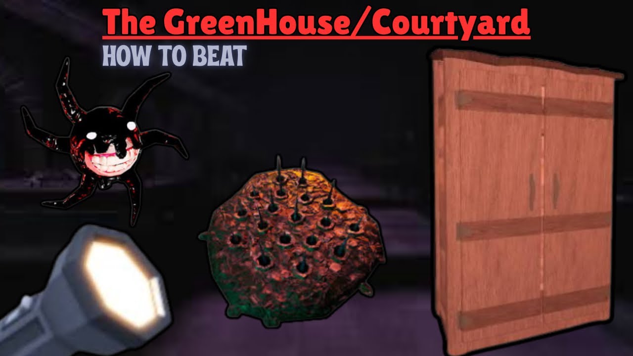 HOW TO BEAT *THE COURTYARD* OR *GREENHOUSE* IN *ROBLOX DOORS* 2025 ...
